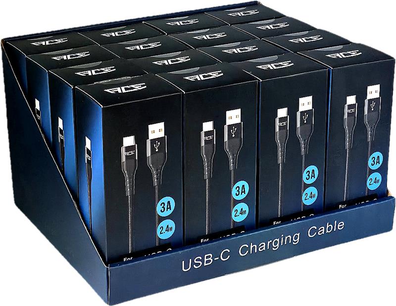 ACE USB-C Fast Charging Cable Display 16pk – Xeno Imports