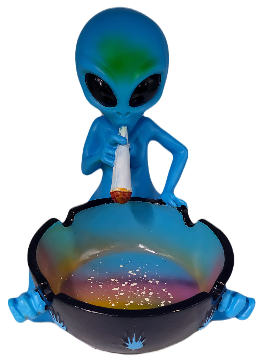 ATA24903-5 Blue Alien Cermic Ashtray 17cm – Xeno Imports