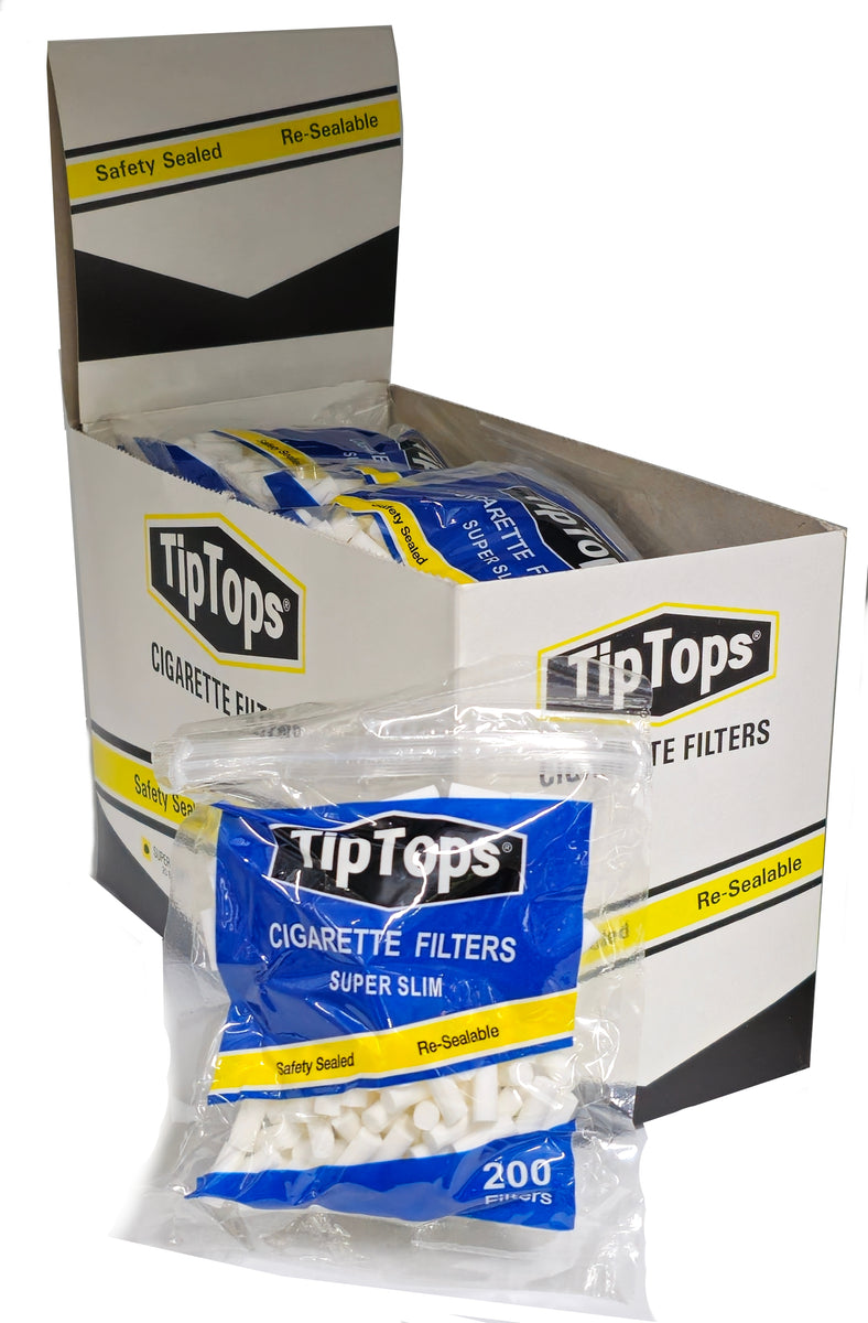 TipTops Cigarette Filters Super Slims – Xeno Imports