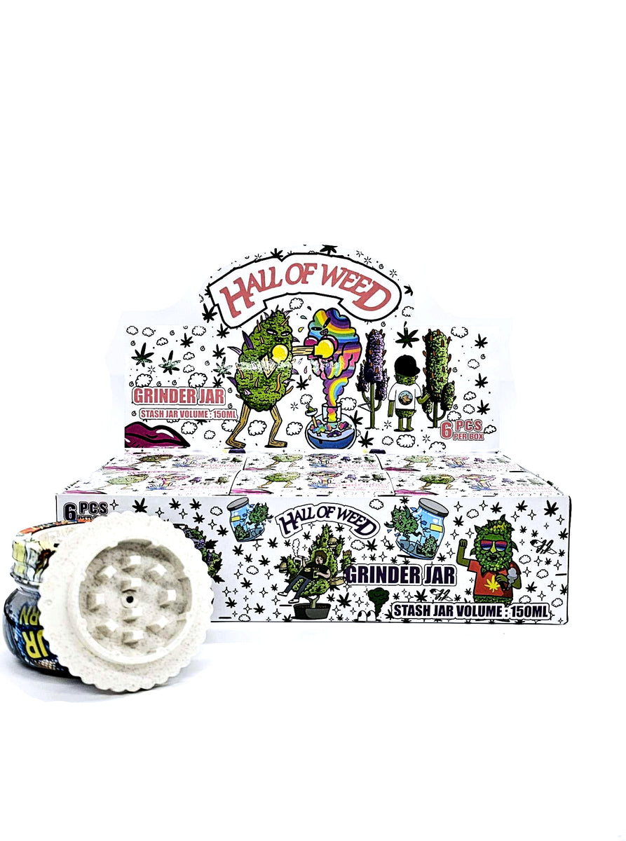 Hall Of Weed Grinder Jar 150ml 6pc – Xeno Imports