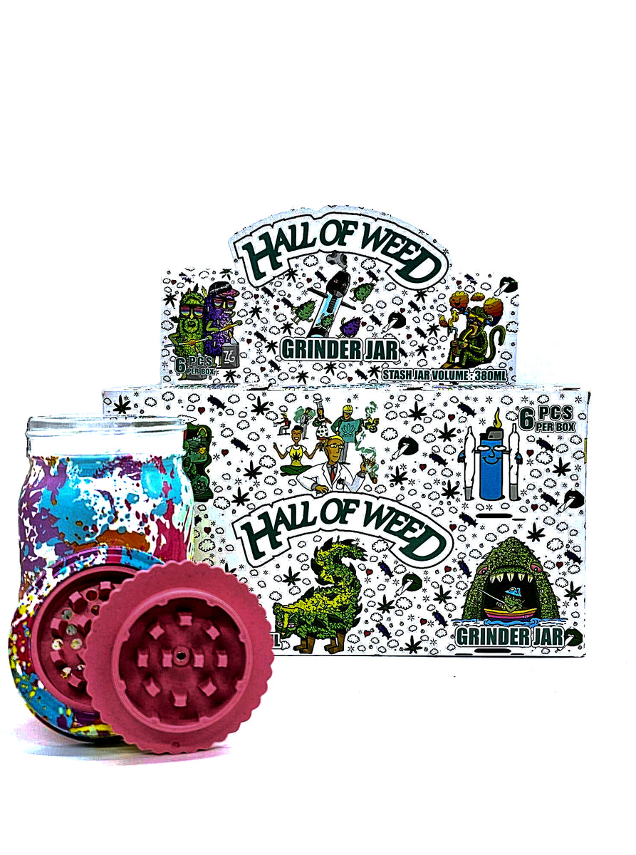 Hall Of Weed Grinder Jar 380ml 6pc – Xeno Imports