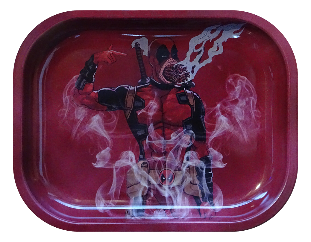 Deadpool Smoking Hard Rolling Tray Mini – Xeno Imports