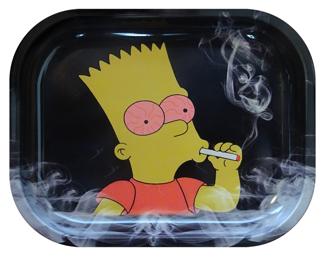 Bart Simpson Smoking It Rolling Tray Mini – Xeno Imports