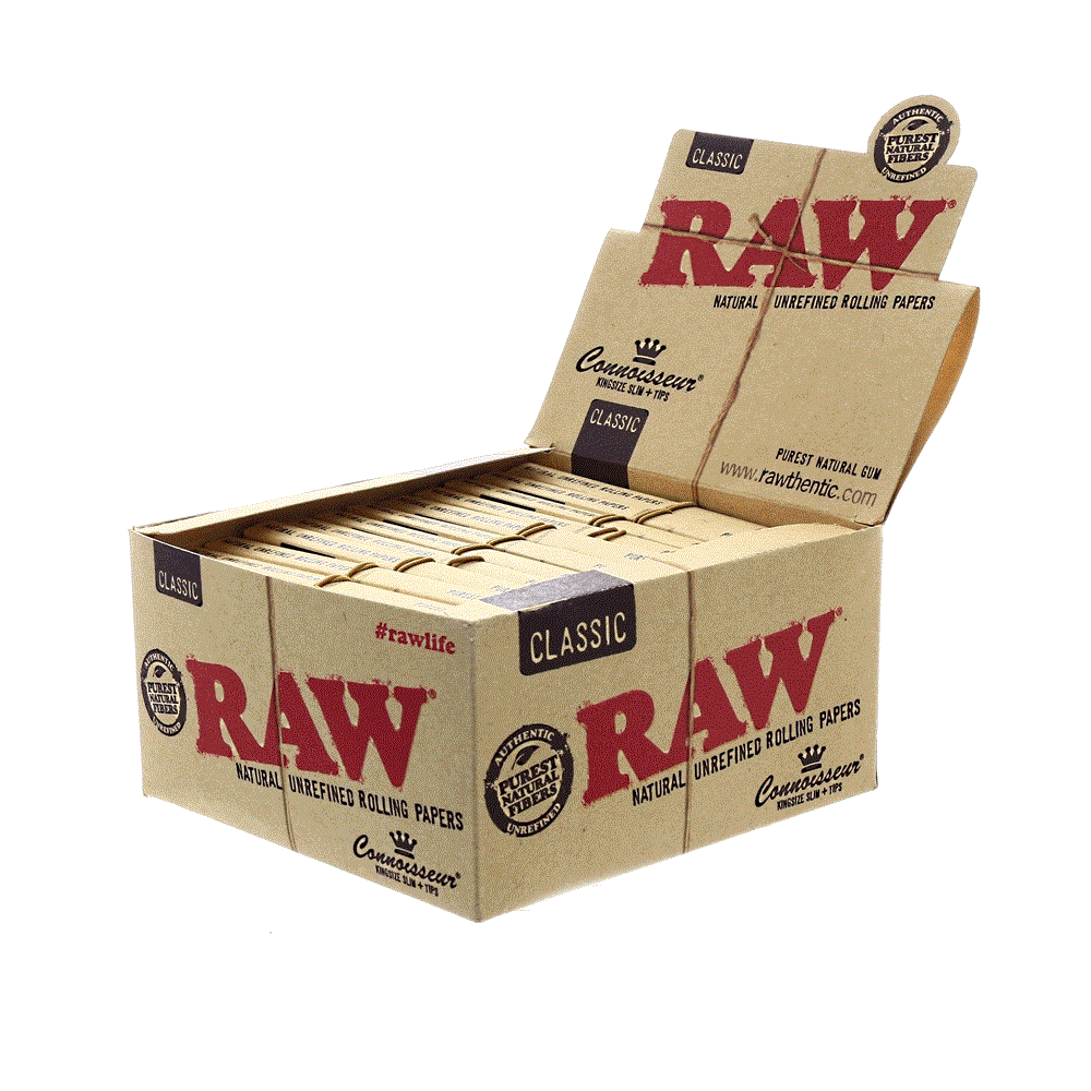 RAW Classic Kingsize Slim +Tips – Xeno Imports
